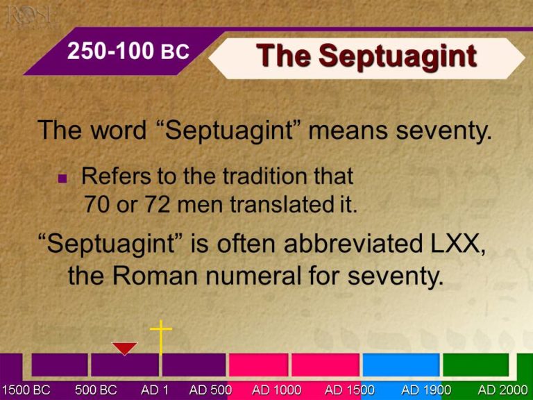 The Greek Septuagint Use in the New Testament - Bible Authenticity